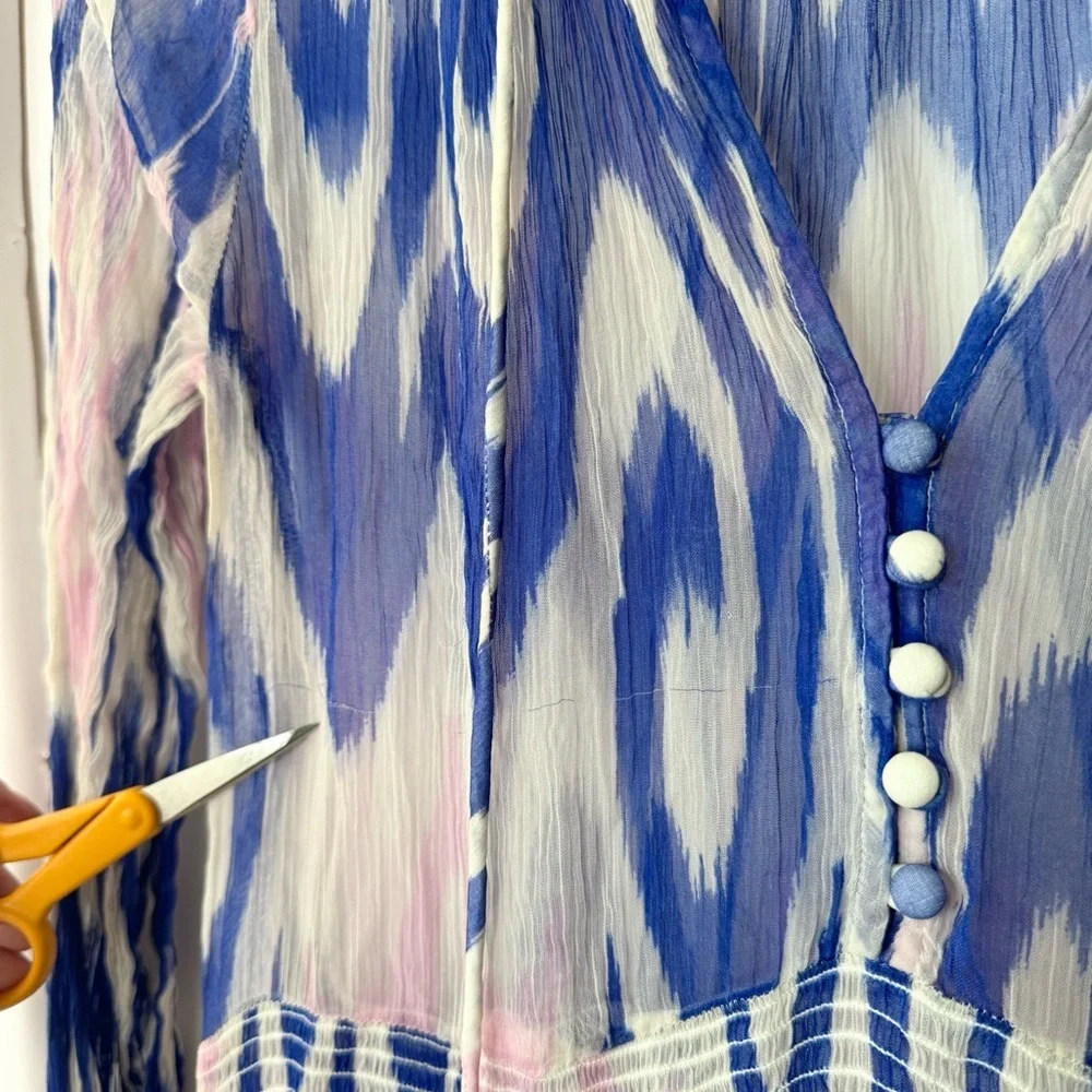 Anthropologie | Dresses | Anthropologie The Marais Printed Chiffon Maxi ...